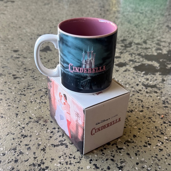 Disney | Kitchen | Disney Cinderella Mug With Pink And White | Poshmark